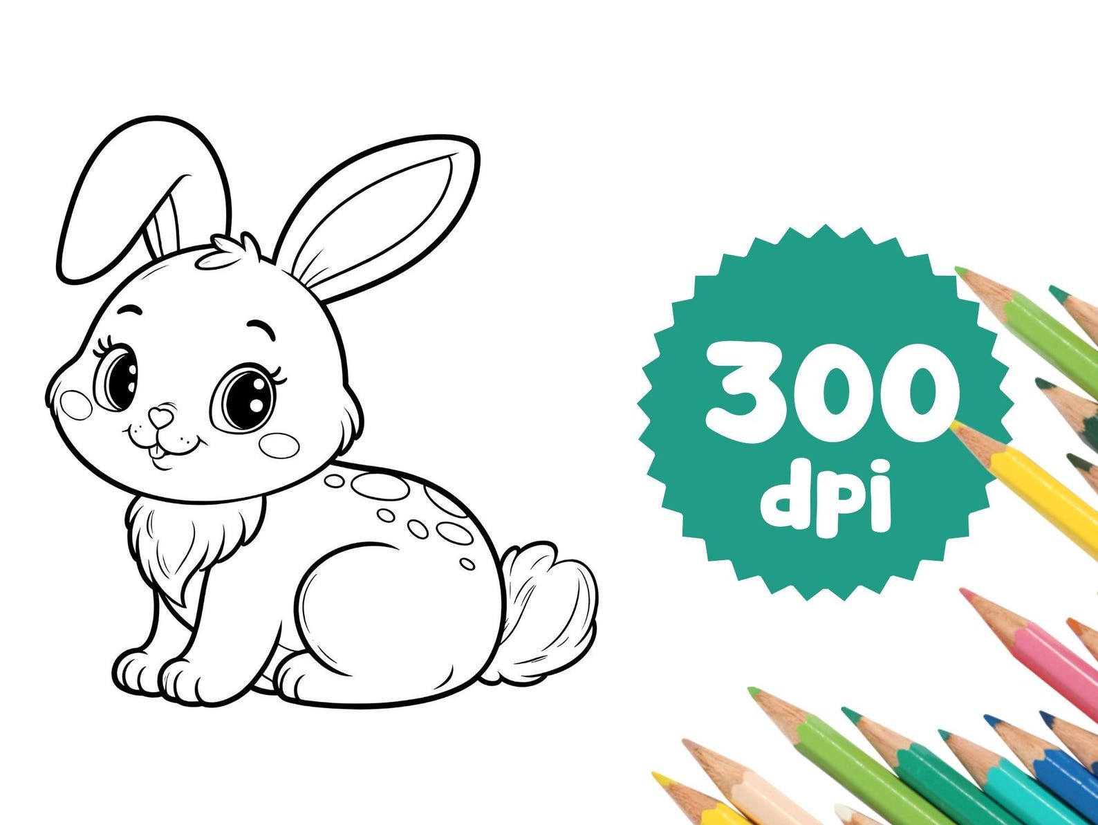 30 Cartoon Bunny Coloring Pages, Rabbit, Pet Lovers, Coloring ...