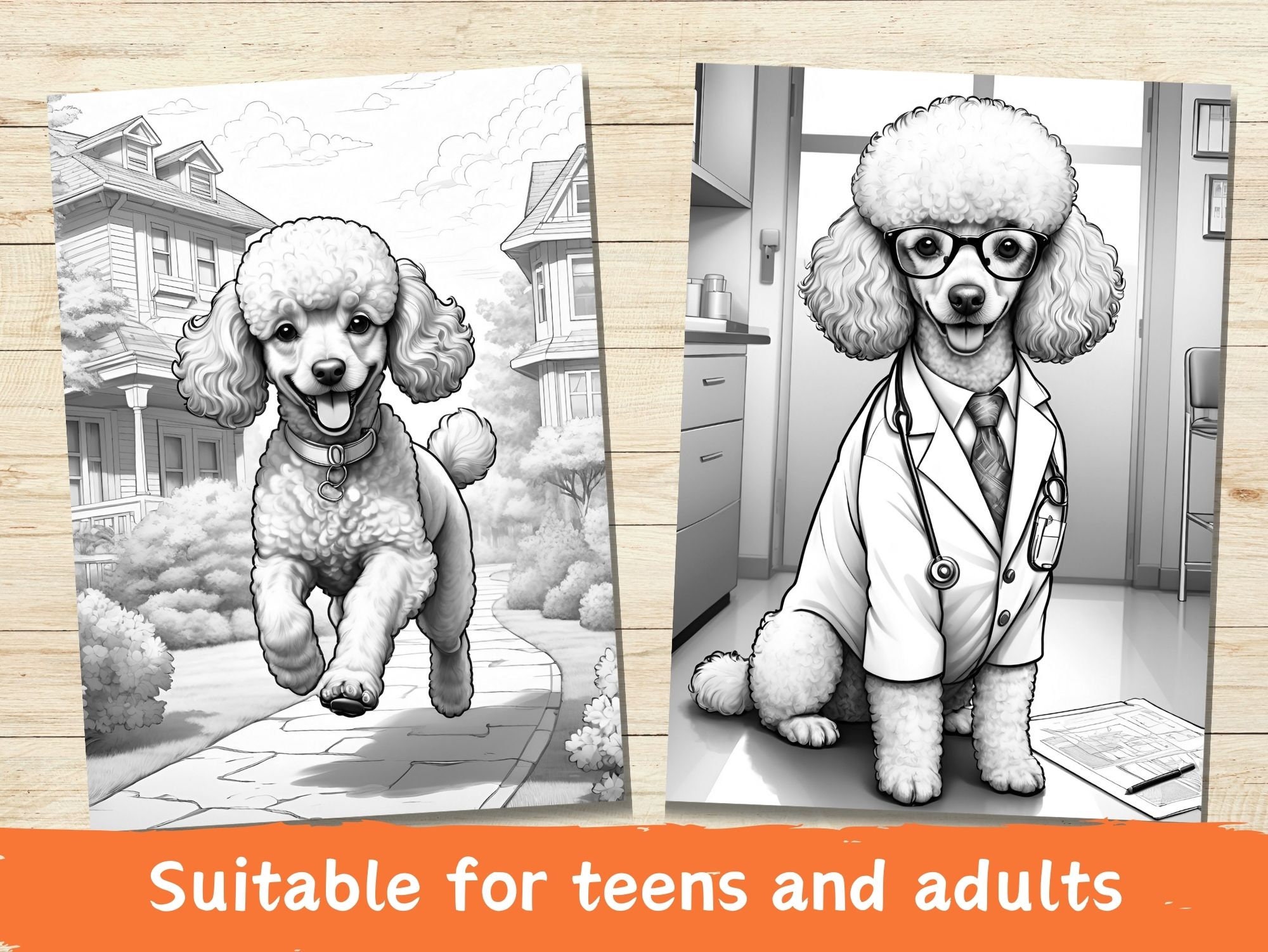 30 Poodle Coloring Pages, Poodle, Coloring Pages, Adult Coloring ...