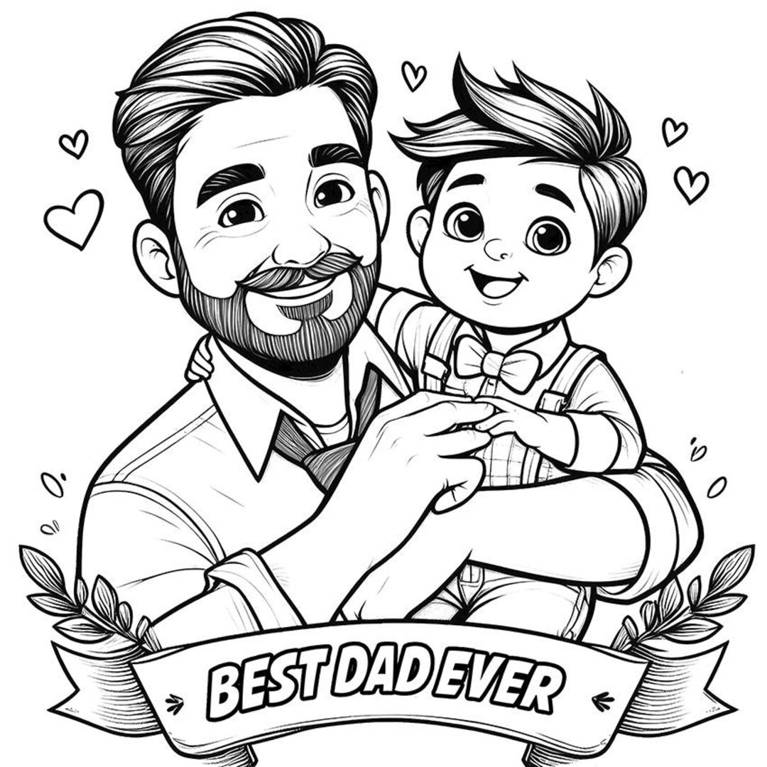 25 Father's Day Coloring Pages, Dad, Father's Day, Kids, Toddlers ...