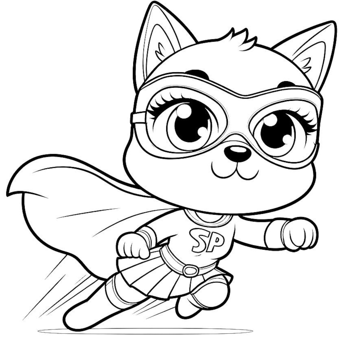 25 Super Pet Coloring Pages, Coloring Pets, Dogs, Cats, Heroes, Kids ...