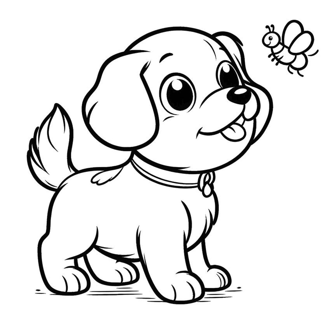 30 Cartoon Puppy Coloring Pages, Puppy Coloring, Dog, Dog Lovers ...