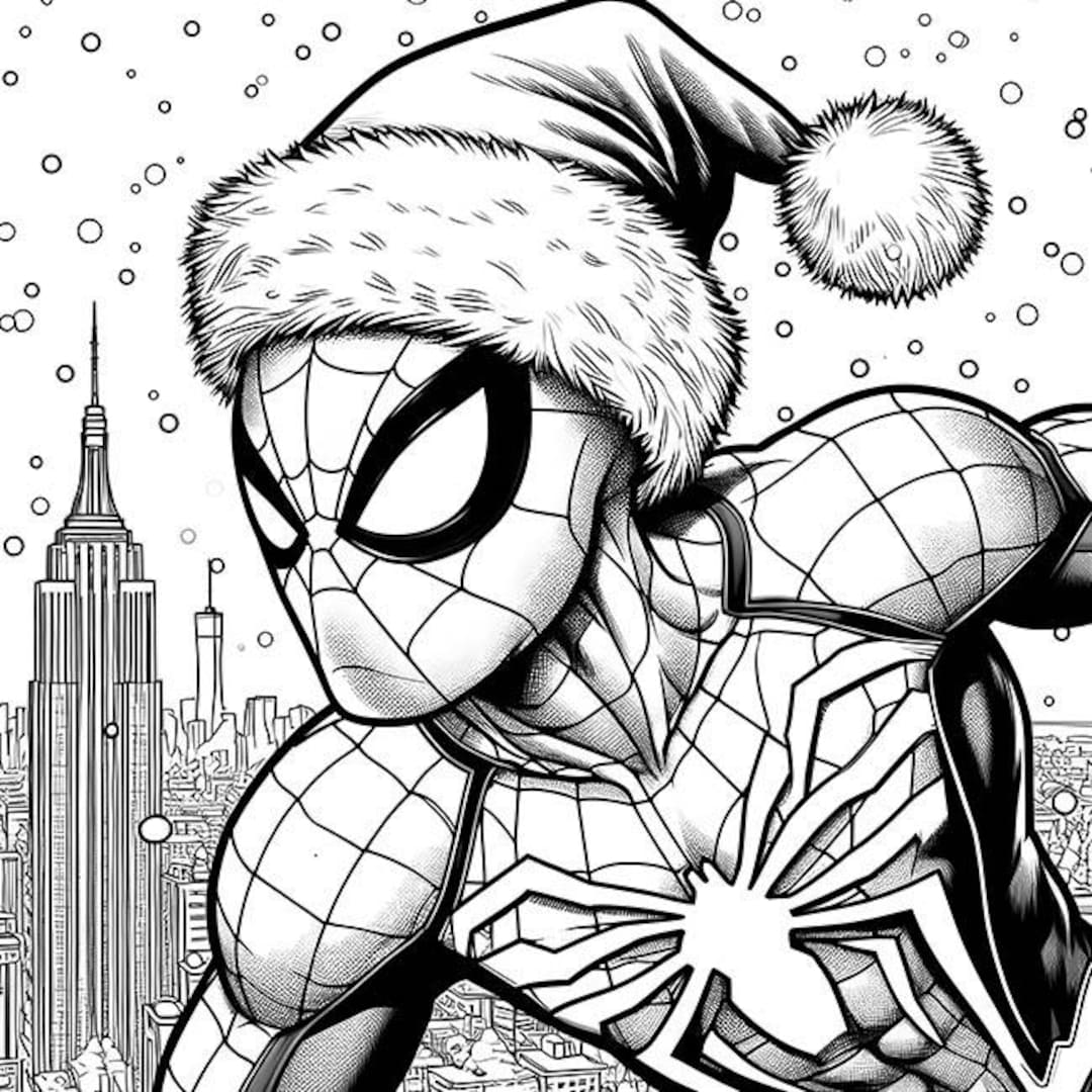 30 Christmas Superhero Coloring Pages, Superheroes, Christmas, Superhero Drawings, Boys, Kids ...