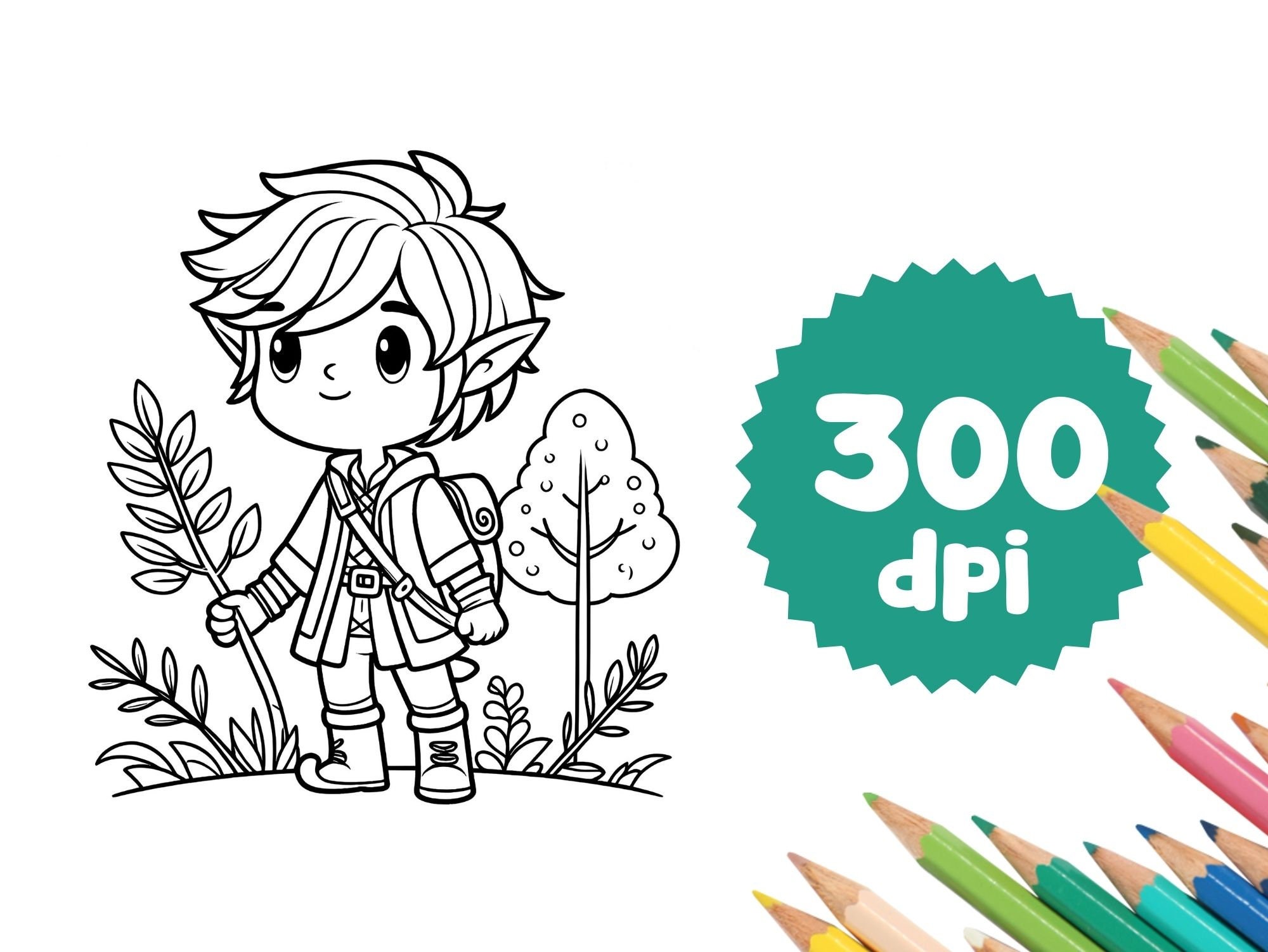 20 Cartoon Elf Coloring Pages, Elf Coloring, Fairy Tales, Fantasy ...
