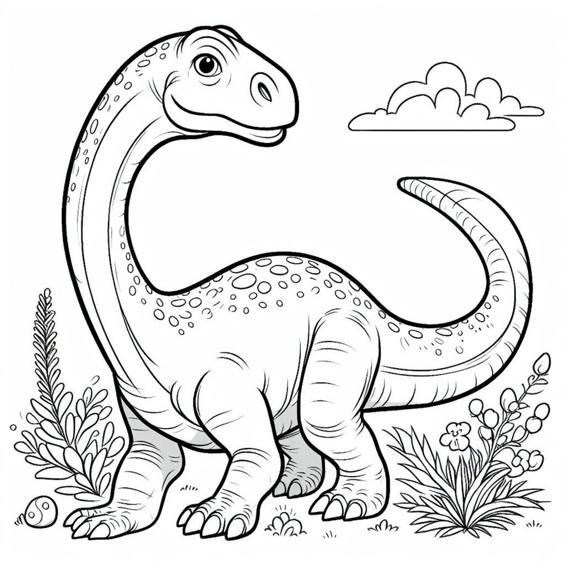 20 Cartoon Dinosaur Coloring Pages, Coloring Activities, Dinosaurs for ...