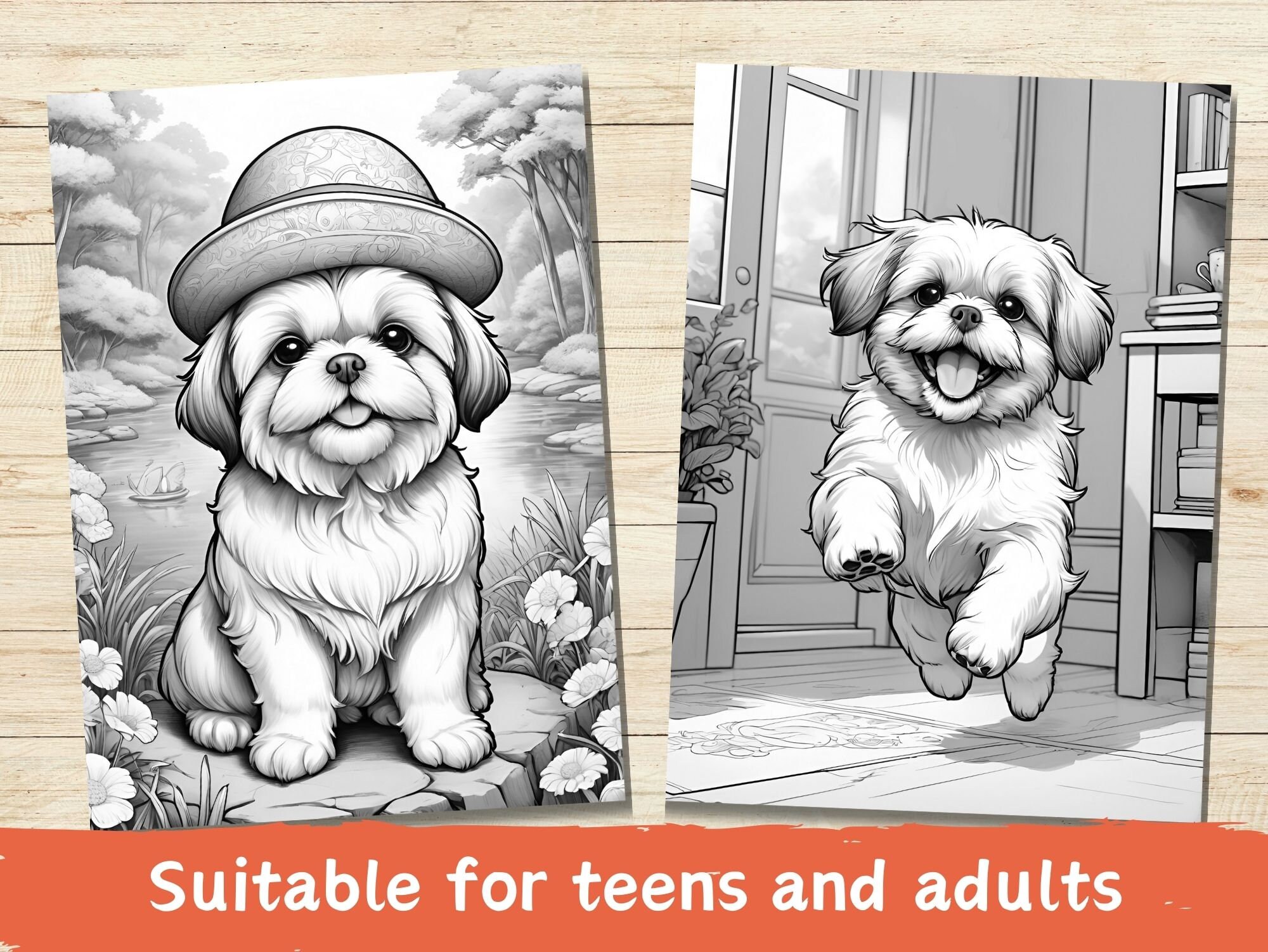 30 Shih Tzu Coloring Pages, Shih Tzu, Coloring Pages, Adult Coloring ...