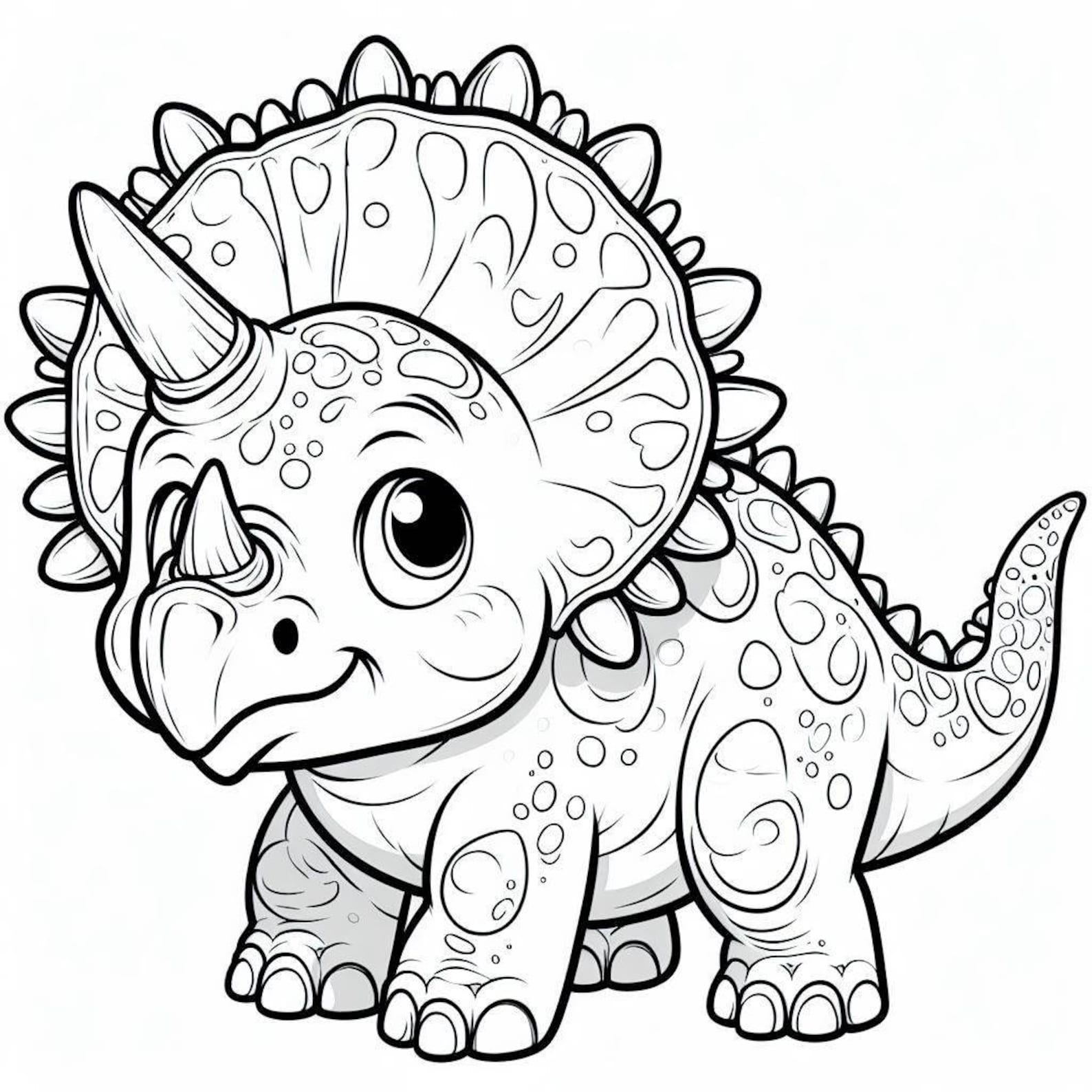 20 Cartoon Dinosaur Coloring Pages, Coloring Activities, Dinosaurs for ...