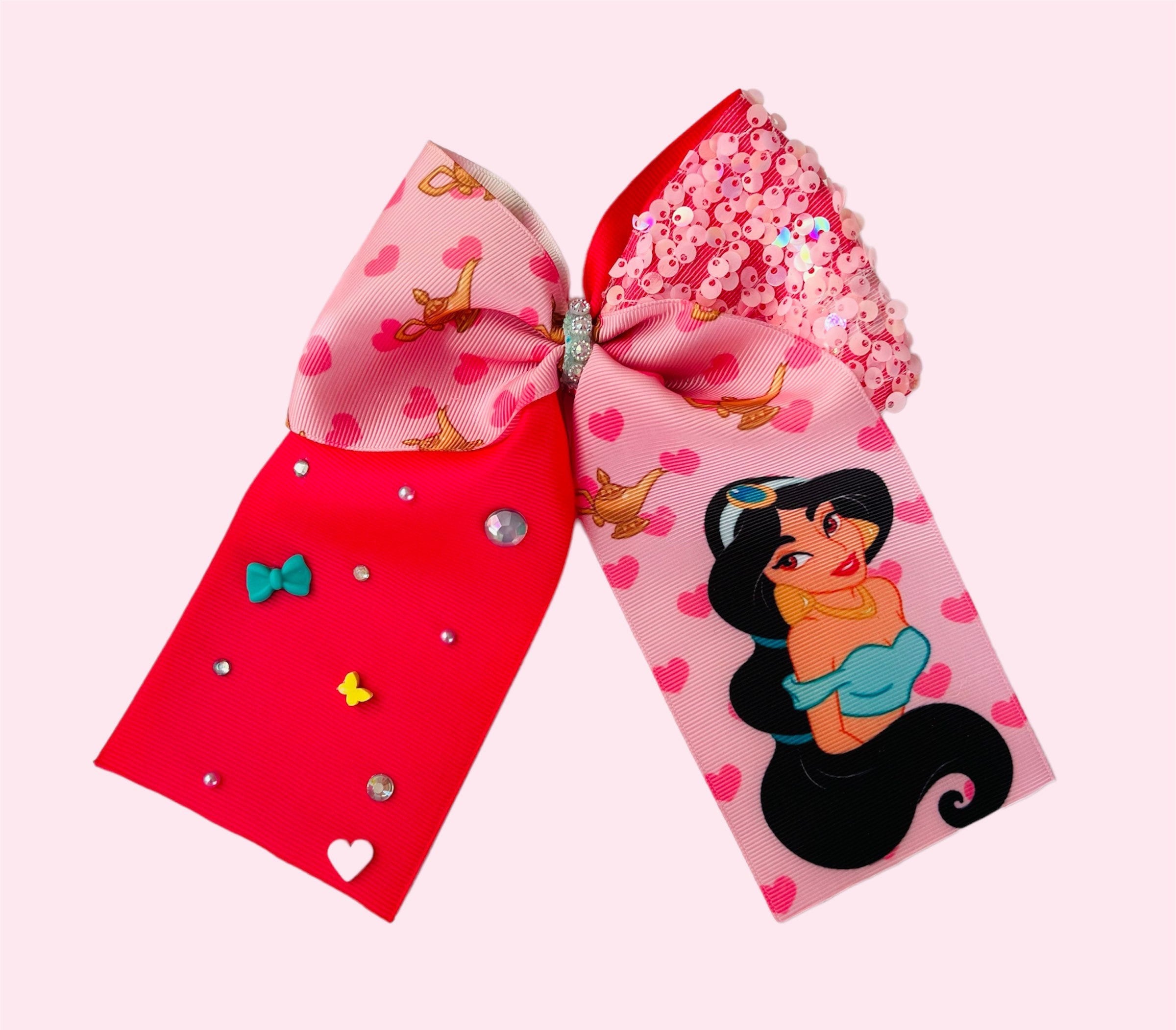 Jasmine Princess Disney Inspired Hair Bow Jasmine Cheer Hair - Etsy