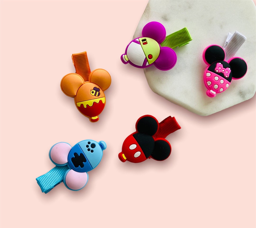 Minnie Mouse Ears Hair Clips Toddler Hair Clips Disney Hair - Etsy