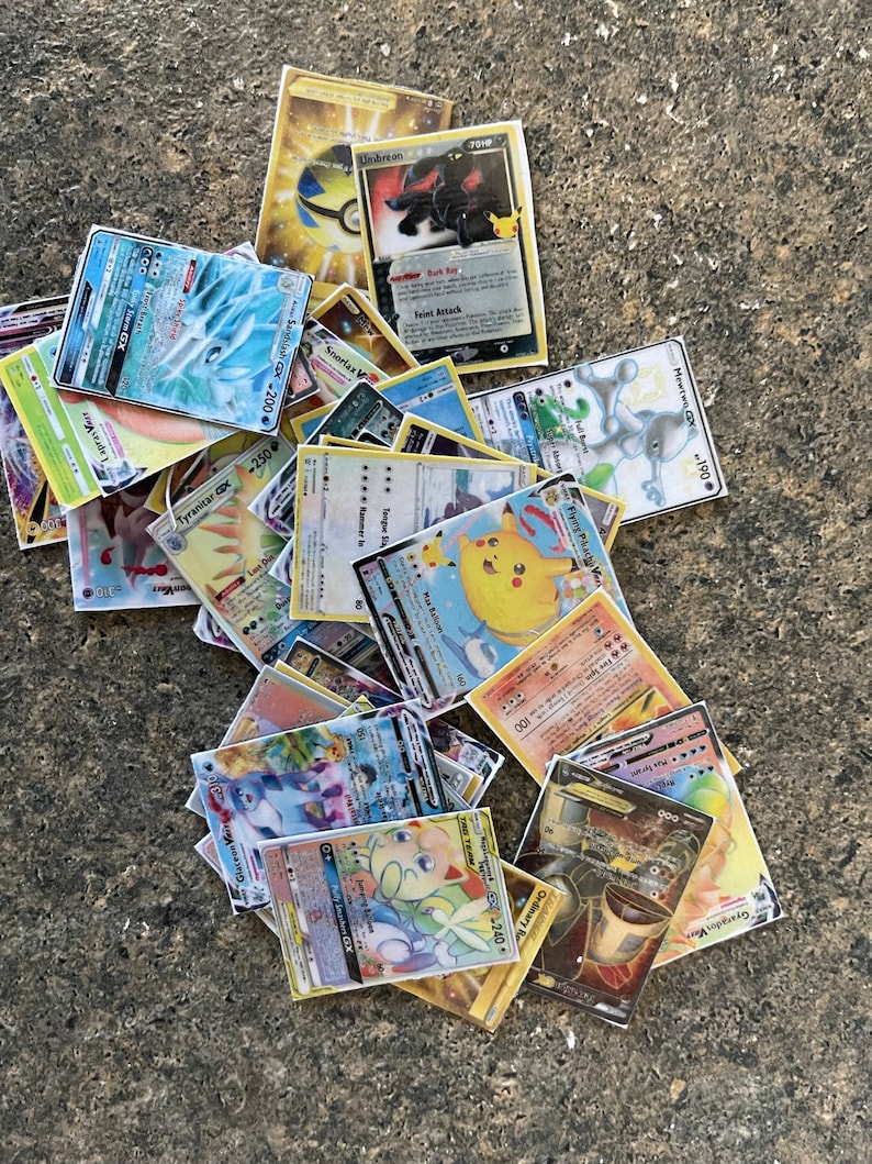 Mini Pokemon Cards - the Perfect Addition to Your Elf! - Etsy