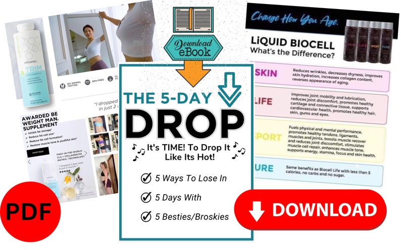 The 5 Day Drop Plan, Lose Weight in 5 Days, Five Ways to Lose Weight, Nutritional Support, Meal ...