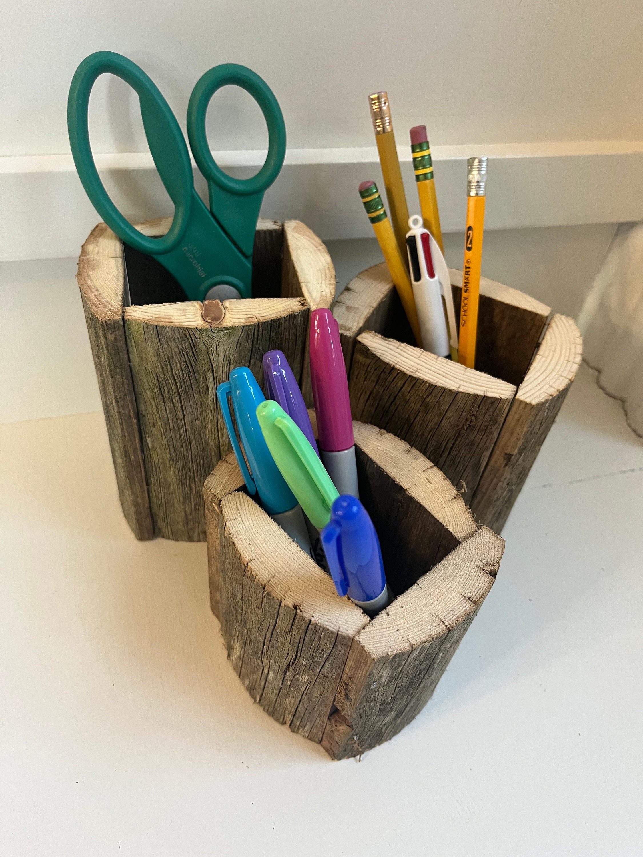 Rustic Kitchen Storage Utensil Organizer Reclaimed Wood Boho - Etsy