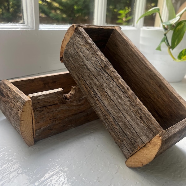 Rustic Wood Box - Etsy