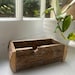 Small Rustic Wood Box Reclaimed Salvaged Wooden Storage Boho Style Barn ...