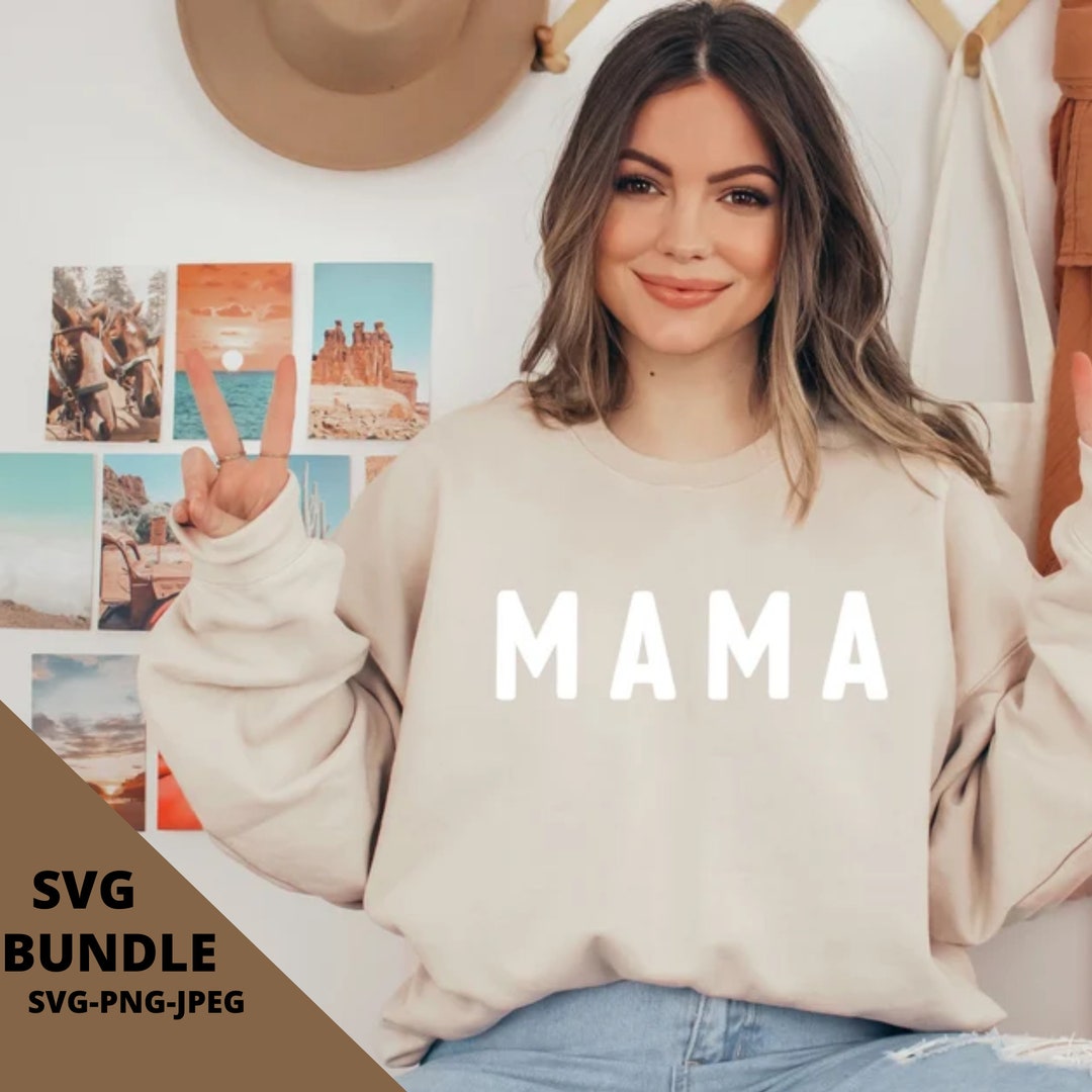 Mama SVG and PNG, Arch Mama SVG, Mom Shirt Svg, Mama Jersey Font, Mama ...