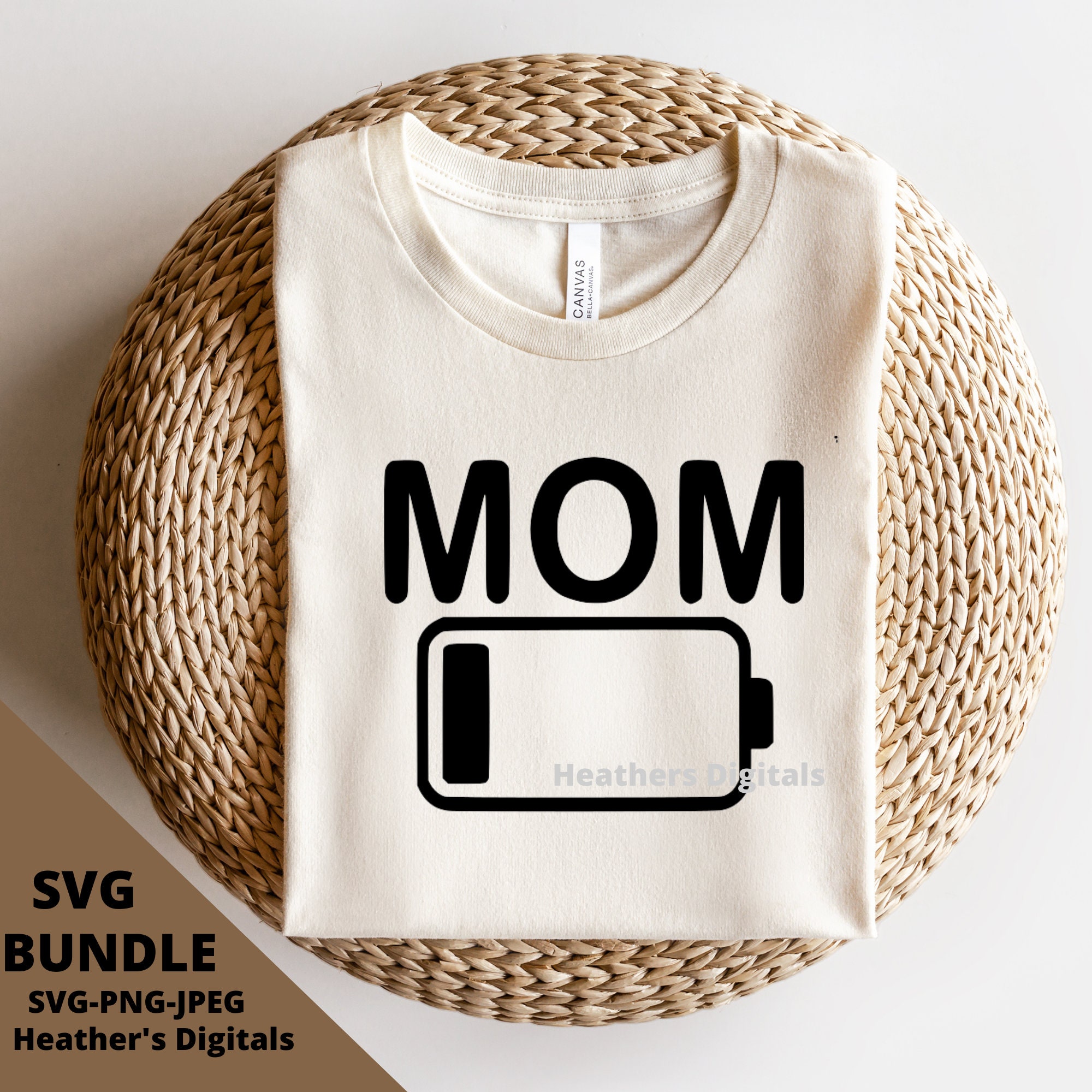 Mom Battery Low Svg | Etsy