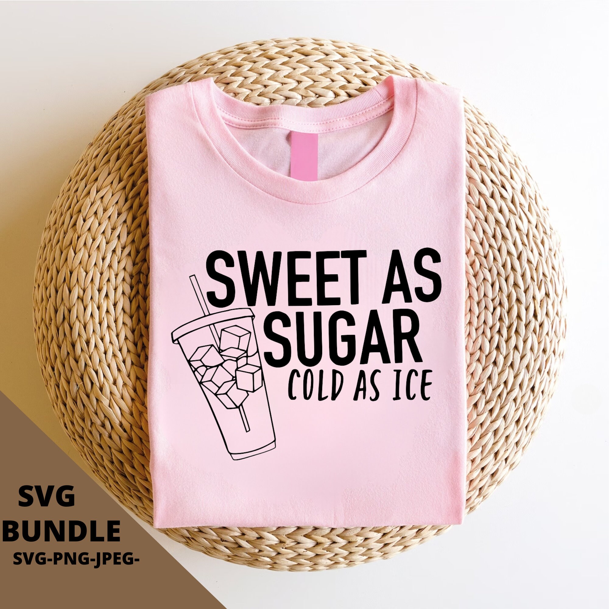Sweet as Sugar Cold as Ice SVG and PNG Sweet as Sugar Cold as - Etsy