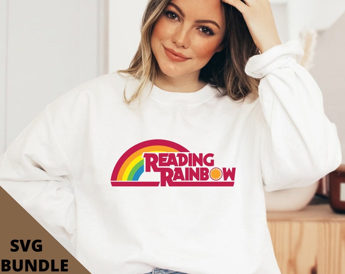 Reading Rainbow Svg Png Jpg Pdf 80s 90s Pbs Television Show Tshirts ...