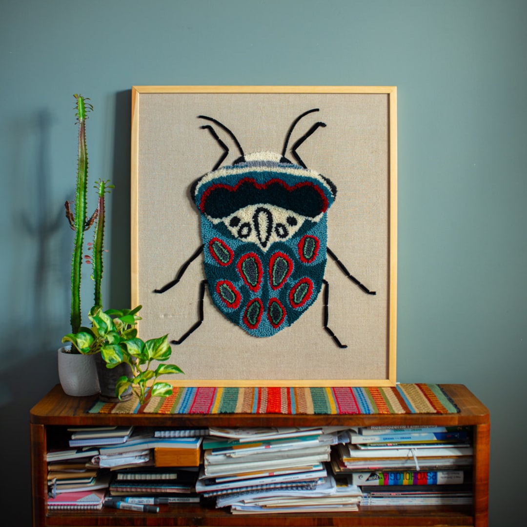 PICASSO BUG Textured Embroidery Painting - Etsy