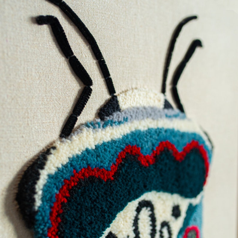 PICASSO BUG Textured Embroidery Painting - Etsy
