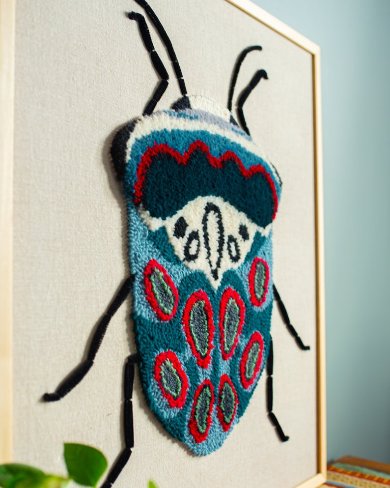 PICASSO BUG Textured Embroidery Painting - Etsy