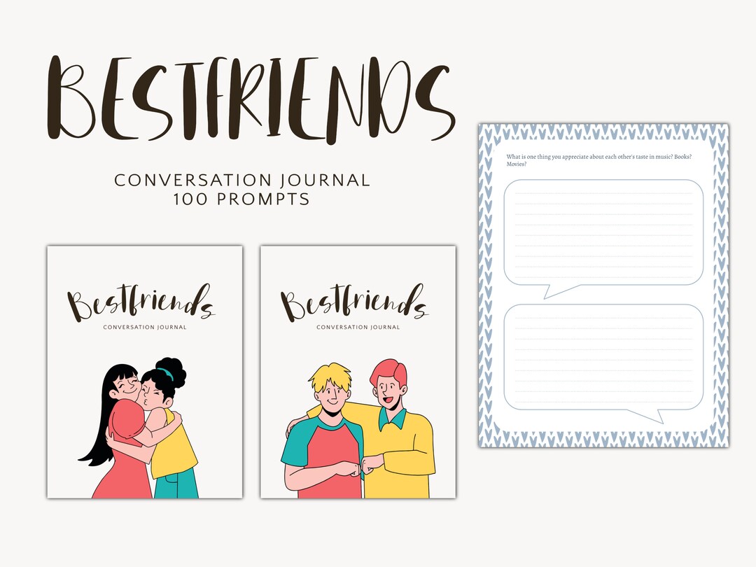 Bestfriends Conversation Journal Guided Diary for Deeper Connection ...