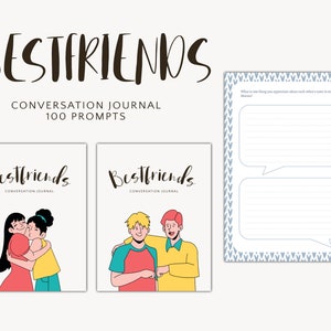 Bestfriends Conversation Journal Guided Diary for Deeper Connection ...