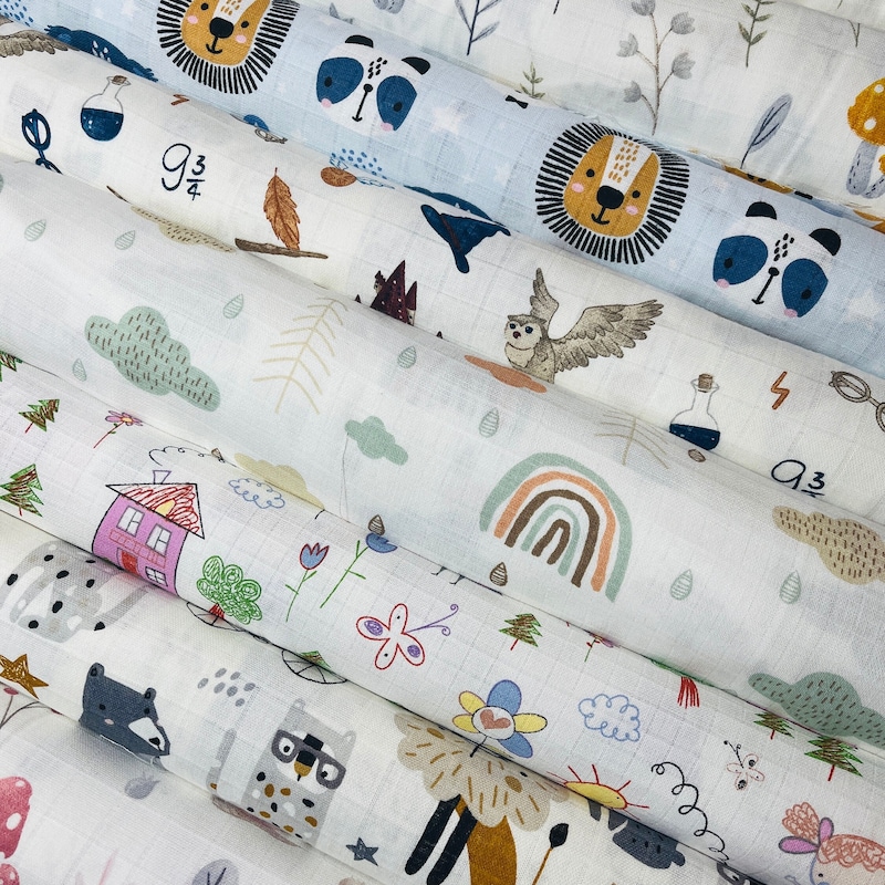 Muslin Baby Fabric by Yard - Etsy