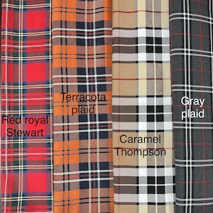 Beige Plaid Pattern, Wide 59in, Polyviscose Tartan Fabric, Jackets ...