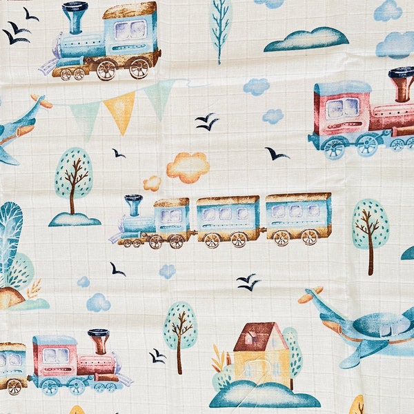 Train Fabric - Etsy
