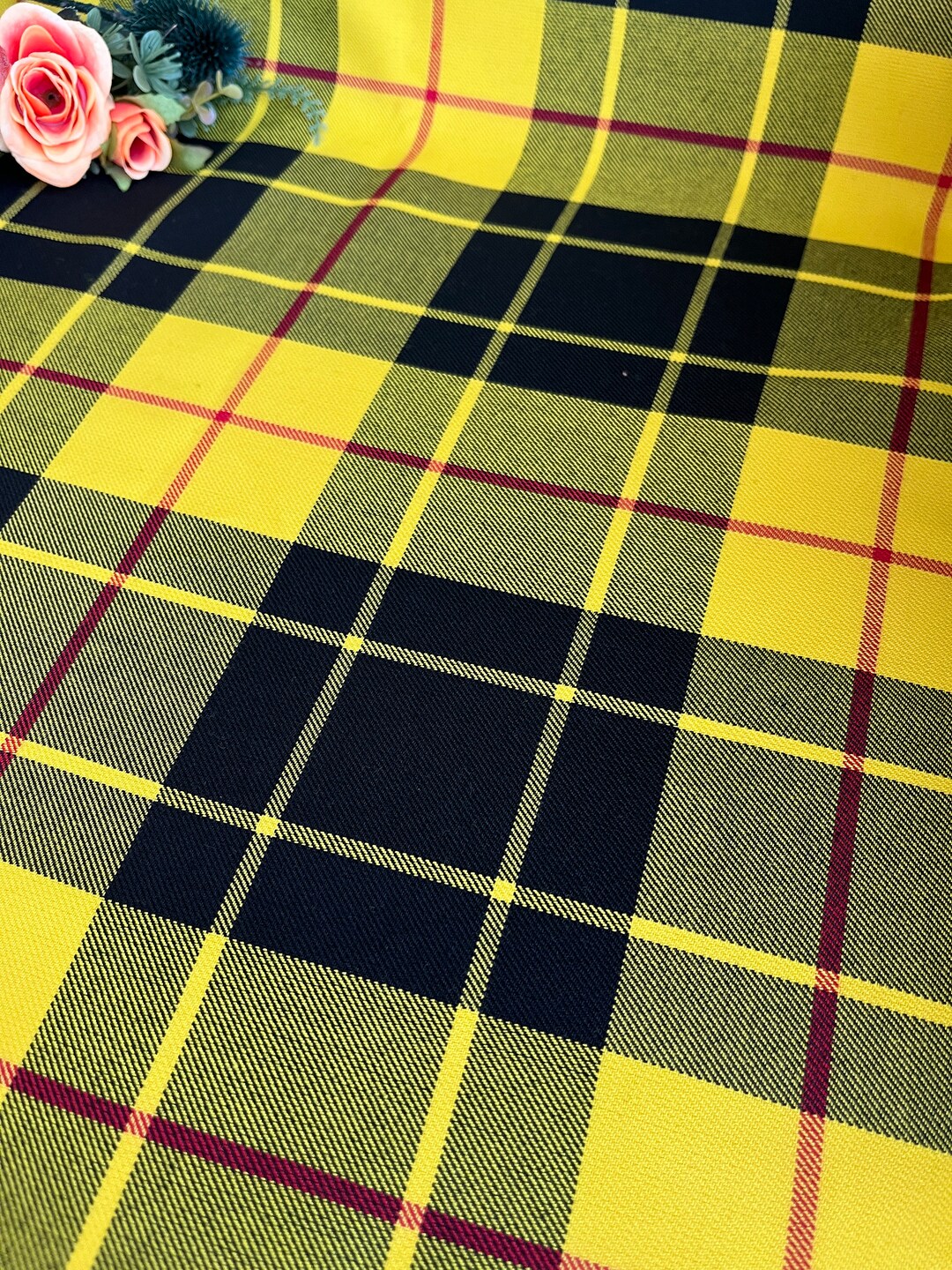 Macleod Tartan Fabric, Wide 1.64yard, Scottish Tartan, Plaid Pattern ...