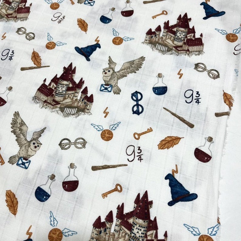 Magical Symbols Doublegauze Wide 64inc Muslin Fabric - Etsy