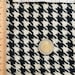 Wool Houndstooth Fabric, 380gsm, Wide 1.64yard, Tweed Wool Blend Black ...