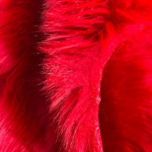 Neon Pink Plush Fabric, Faux Fur, Wide 150cm, by Yard, 3 Color, One ...