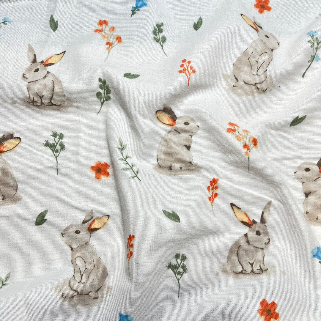 Rabbit Flannel, Wide 2.62 Yard, Cotton Flannel, Baby Soft Flannel ...