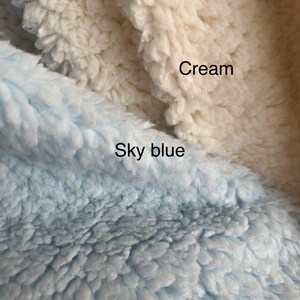 Plush Fabric, 8 More Color, Sherpa Teddy Plush, Lamb Velvet Fabric ...