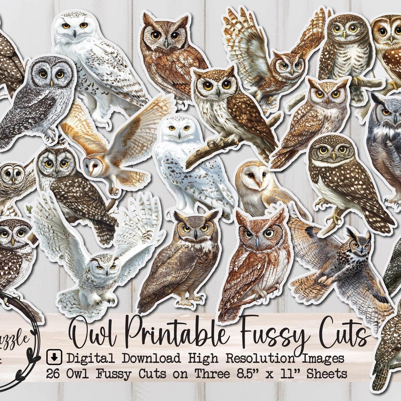 Printable Vintage Owl - Etsy