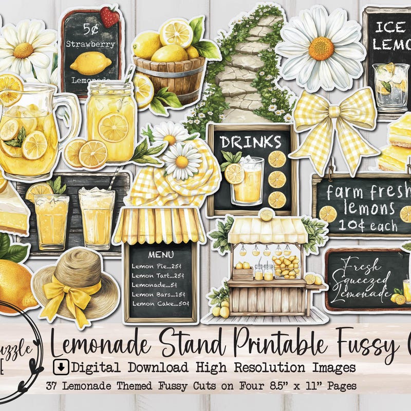 Lemonade Stand Printables - Etsy