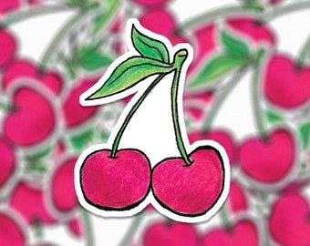 Cherry Bomb Tattoo Art Design Full Color Vinyl Decal for Car, Macbook ...
