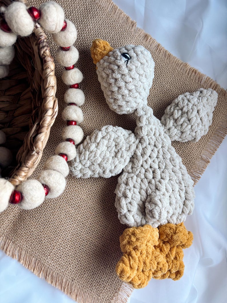 Crochet MINI Goose Lovey | Crochet Goose | Baby Shower Gift | Crochet ...