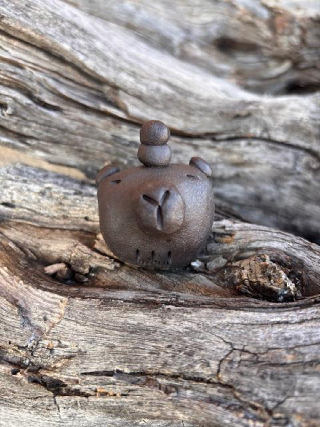 Don't Worry Be Capy - Capybara Tea Pet Figure Desk Friend Handmade ...