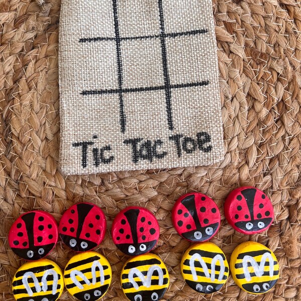Stone Tic Tac Toe - Etsy