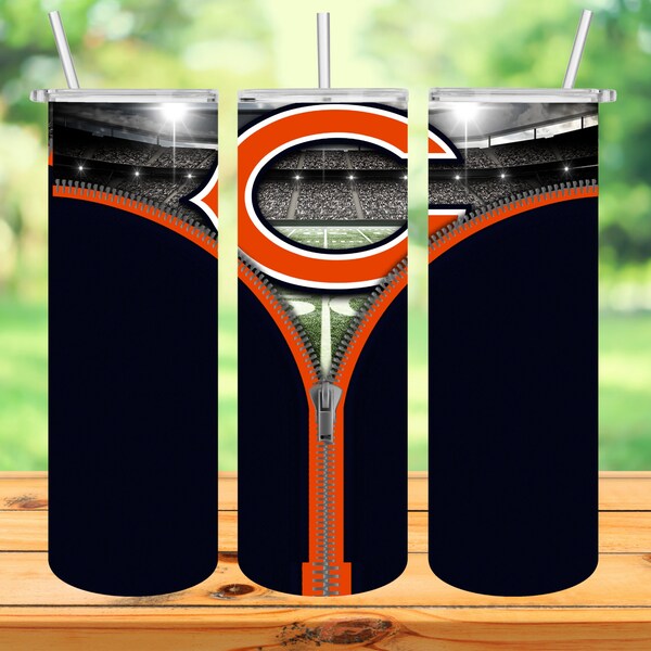 Chicago Bears 20 Oz Tumbler Wrap - Etsy