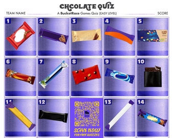Printable Chocolate Bar Picture Quiz Pub Quiz Pictures Chocolate Bar ...