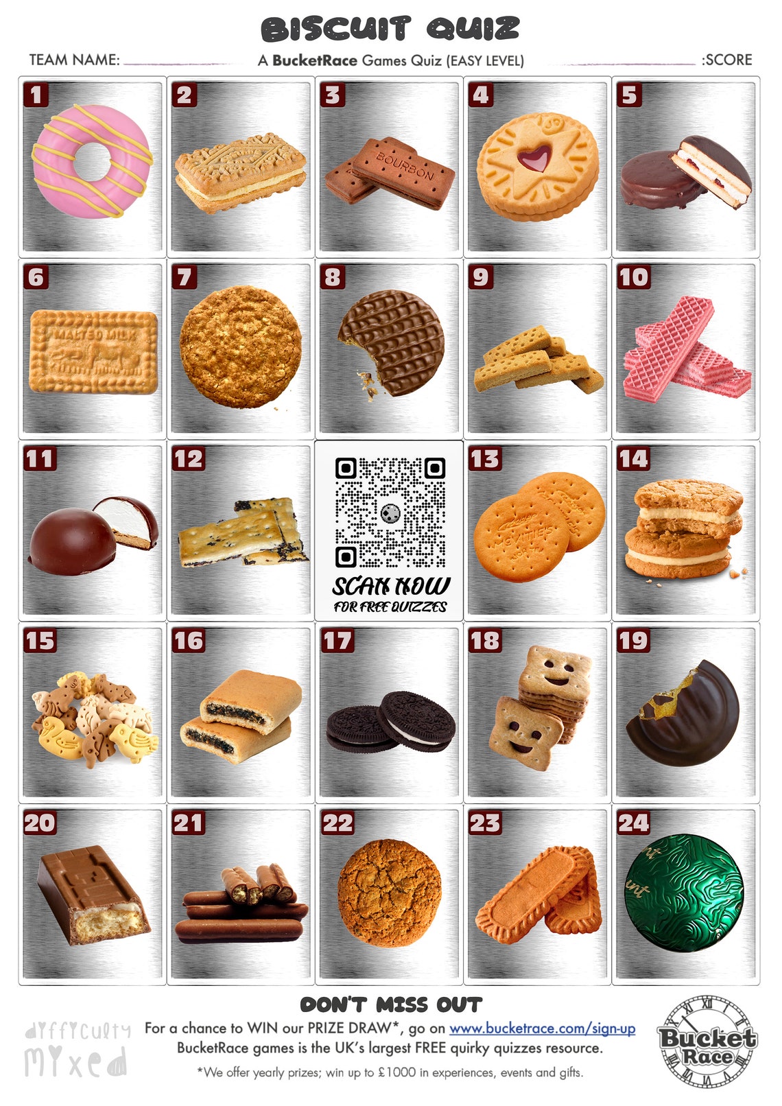 Printable Biscuit Picture Quiz Mixed Level - Etsy