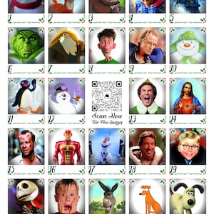 Printable Christmas Character Picture Quiz Pack - Etsy