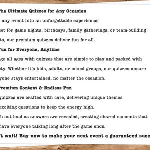 10 Quotes Quiz Questions and Answers Set 1 - Etsy