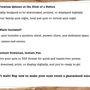 10 Quotes Quiz Questions and Answers Set 1 - Etsy