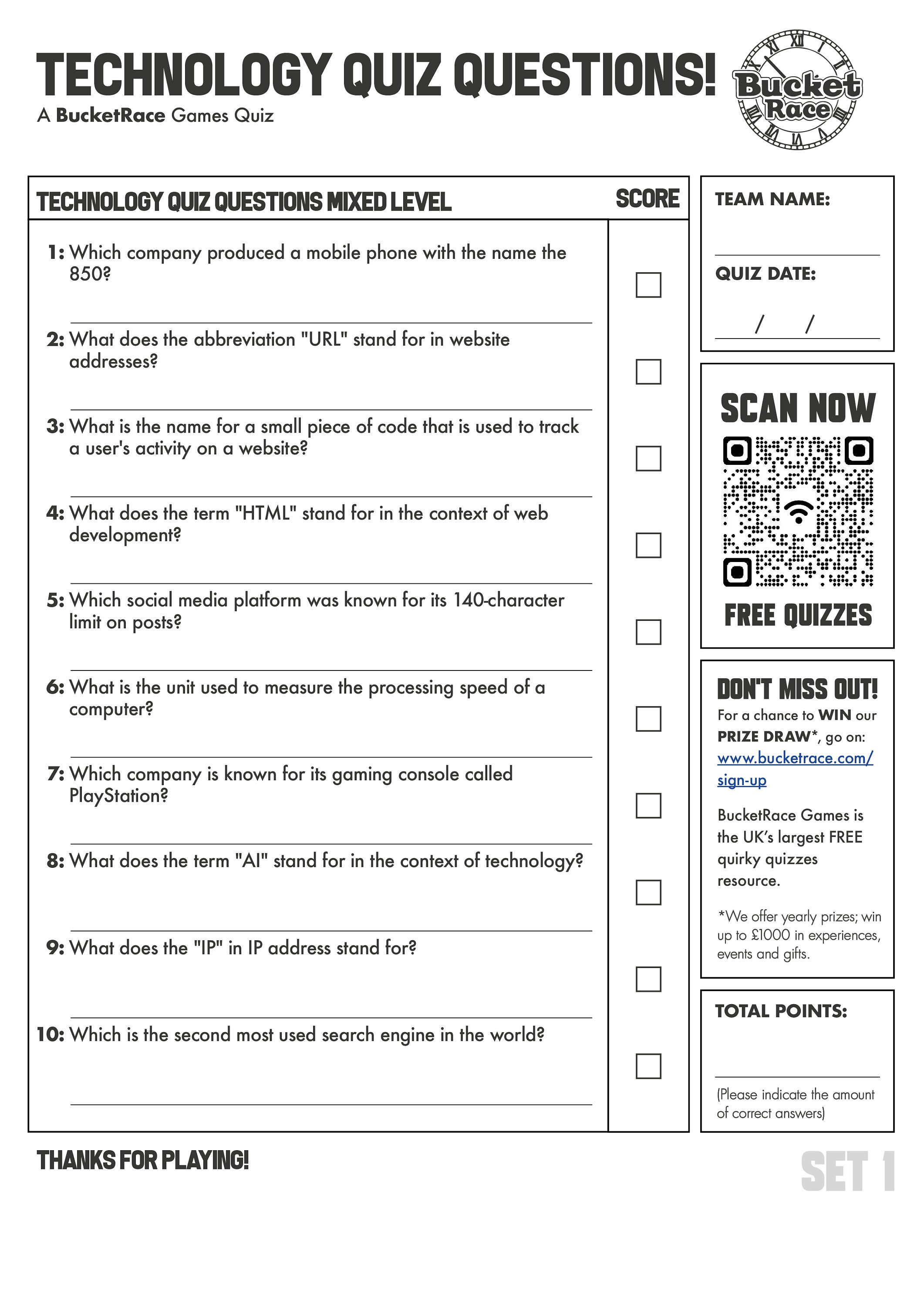 100 Pub Quiz Questions and Answers Set 1 - Etsy