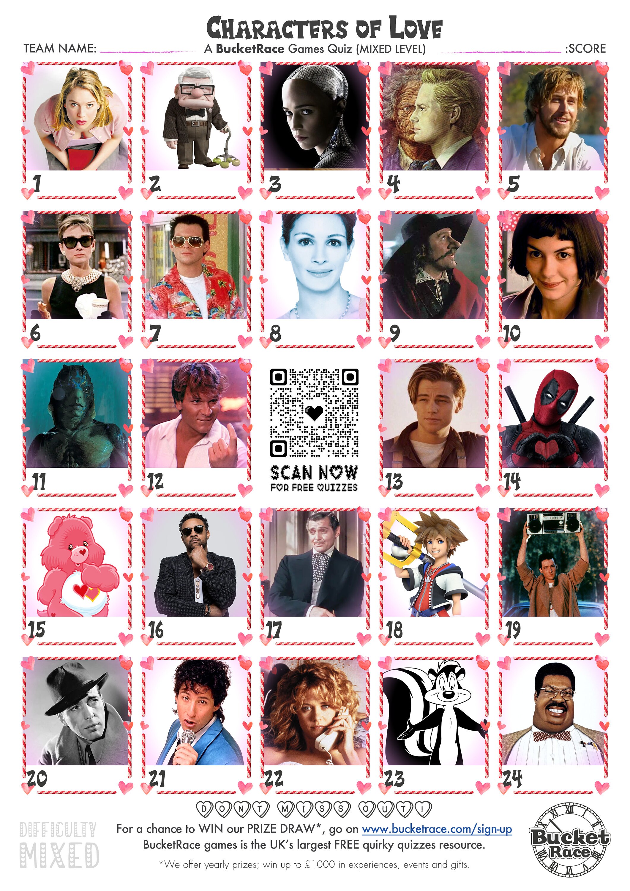 Printable Valentine's Picture Quiz Pack - Etsy