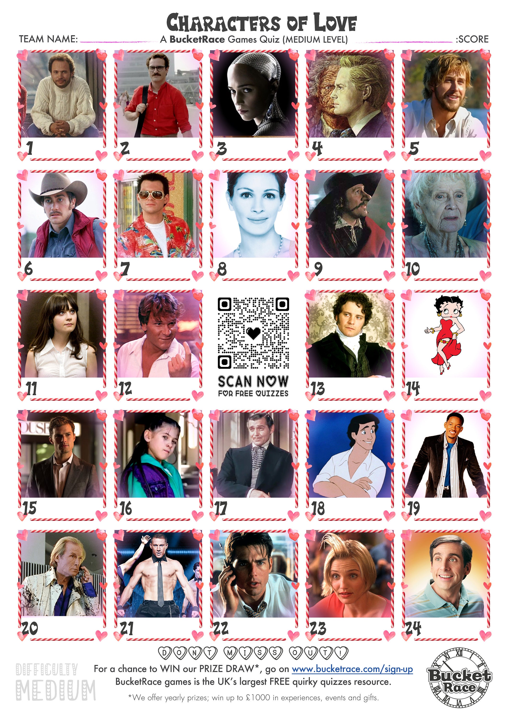 Printable Valentine's Picture Quiz Pack - Etsy